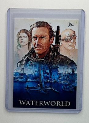 Waterworld Limited Edition Artist Signed Kevin Costner Trading Card 1/ ...