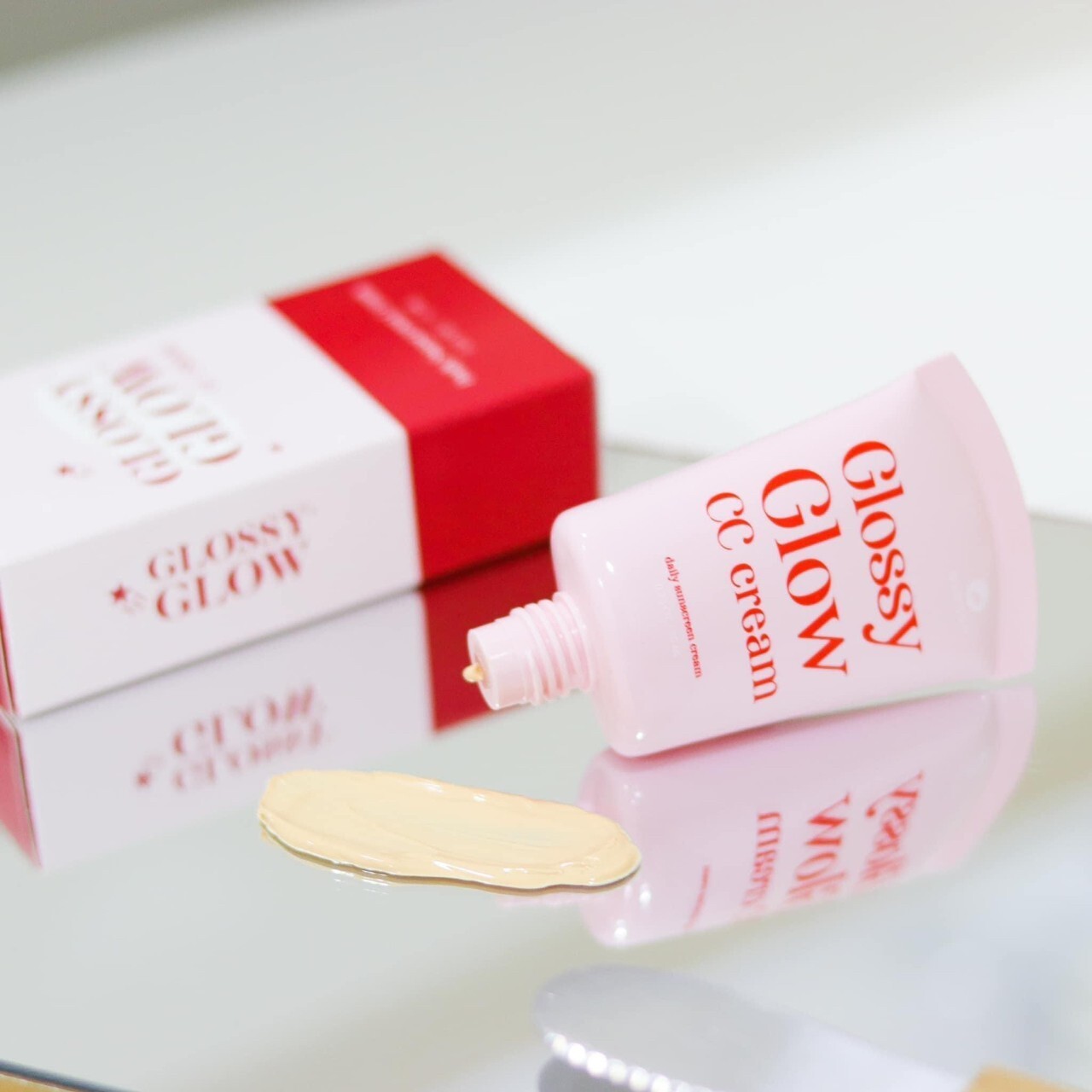 6X Glossy Glow CC Cream Waterproof Nourish UVA/UVB Sunscreen SPF50 PA ...