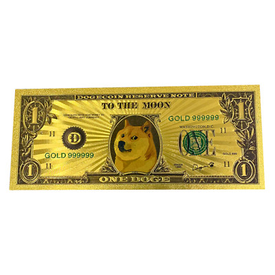 Dogecoin | DOGE Physical Bank Note Crypto Novelty Souvenir One Doge ...