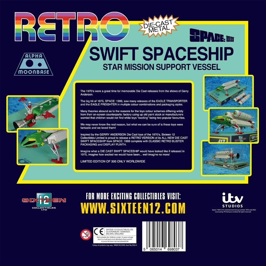SPACE 1999 RETRO SWIFT SPACESHIP DIE-CAST MODEL 'ONE OF 300' /GERRY ...