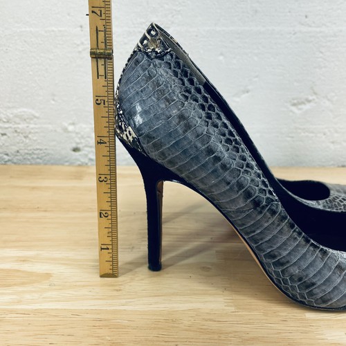 Rachel Roy Snake Skin Pumps Size 9 Gray Brown 3.5" Heels Authentic | eBay