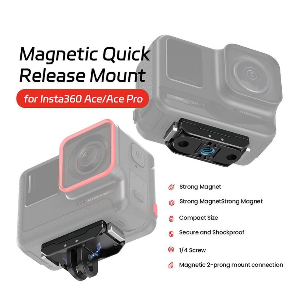 1 Pcs Camera Magnetic Quick Release Base Board Durable For Insta360 Ace ...