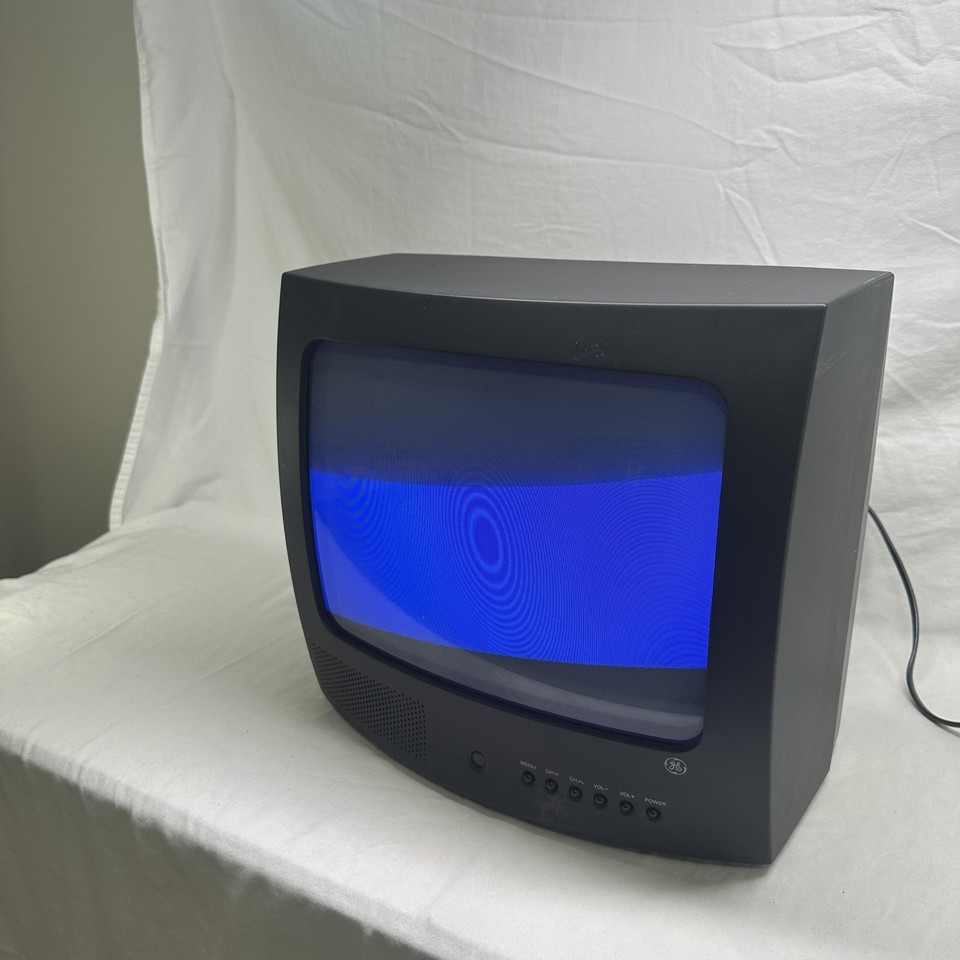 Vintage GE 13GP341 13 CRT TV Black Retro Gaming Coax RF Input Tested ...