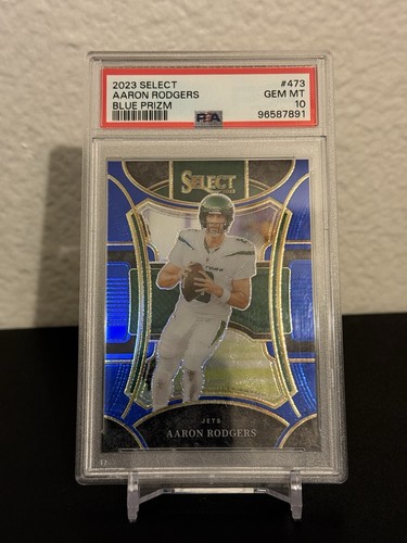2023 Select Aaron Rodgers Blue Prizm 46/99 PSA 10 | eBay