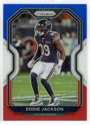 2020 Panini Prizm Football Eddie Jackson Red White & Blue Prizm #194 | eBay