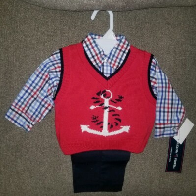 NWT Boys Hudson Ferrell 3 Pc Vest Set Special Occasion Red Vest 12 ...