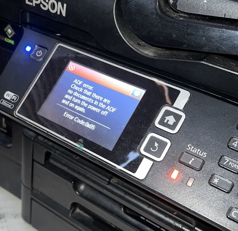 Epson WF-3640 Series Workforce All in One Printer for PARTS OR REPAIRS ...