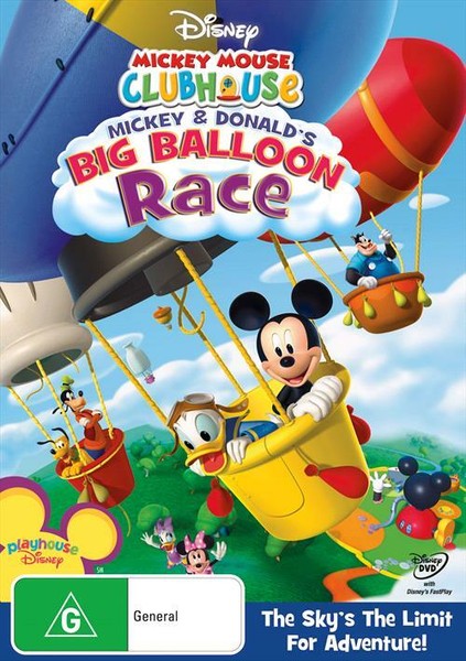 Mickey Mouse Clubhouse - Mickey & Donald's Big Balloon Race (DVD, 2006 ...