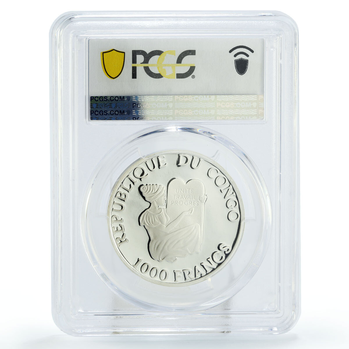 Congo 1000 francs Salamis Temora Butterfly Fauna PR69 PCGS silver coin ...
