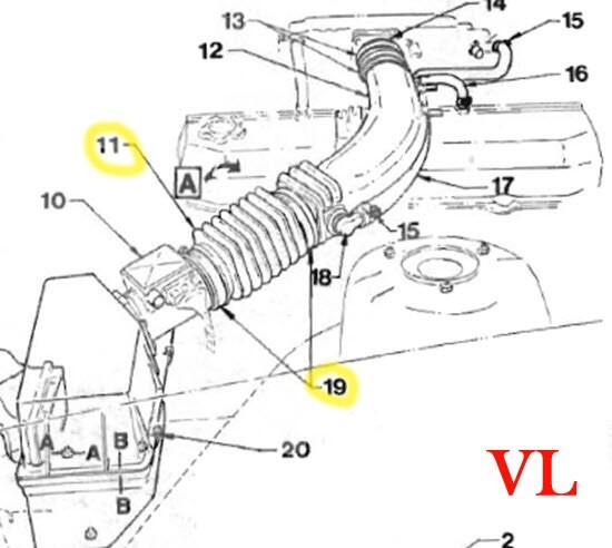 VK Duct - Air Inlet Pipe Holden Commodore 92022672 6cyl 202 EFI Genuine ...