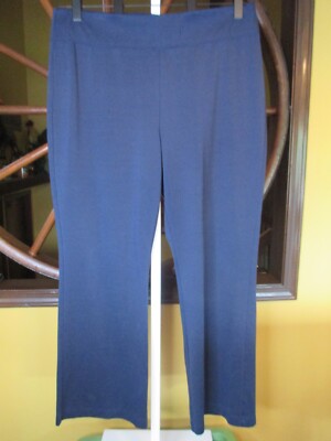 Susan Graver 1X Navy Blue Pull On Pants 40" X 31" Bootcut ? | eBay