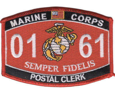 4.5" MARINE CORPS MOS 0161 POSTAL CLERK EGA EMBROIDERED PATCH | eBay