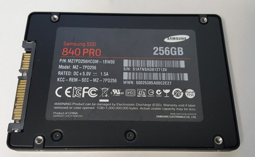 Samsung 840 PRO SSD 256GB 2.5" SATA III Solid State Drive MZ-7PD256 | eBay