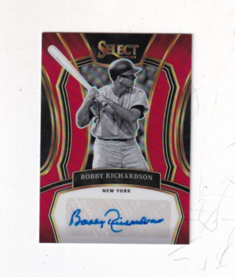 2024 BOBBY RICHARDSON PANINI SELECT AUTO/AUTOGRAPH 99/99 NEW YORK ...