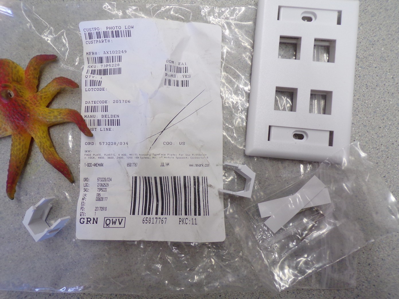 NEW Beldon AX102249 Wall Plate *FREE SHIPPING* | eBay