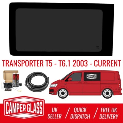 Transporter T5-T6.1 Passenger Side Fixed Privacy Side Window & Kit 2003 ...