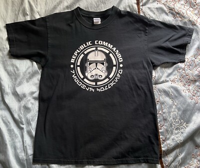 Star Wars The Clone Wars Republic Commando Trooper Shirt Large L Rare ...