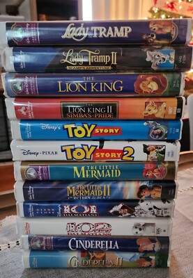 Classic Disney VHS Movie and Sequels. 12 movies total! | eBay