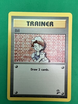 Trainer - Bill 118/130 - Base2 Set - Common - Unlimited Edition - NM | eBay
