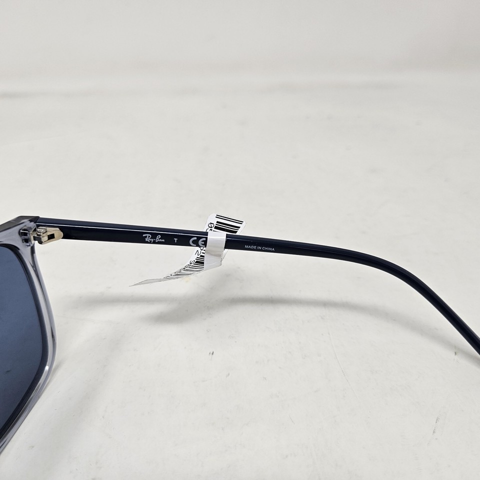 Ray-Ban RB Polished Transparent Blue UV Protection Sunglasses RB4387 ...