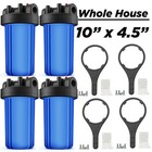 10 Inch Clear Big Blue Home Whole House Water Filter Housing System 10 ...