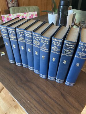 Mark Twain Huckleberry Finn Tom Sawyer 9 Books 1899-1920 Harper ...
