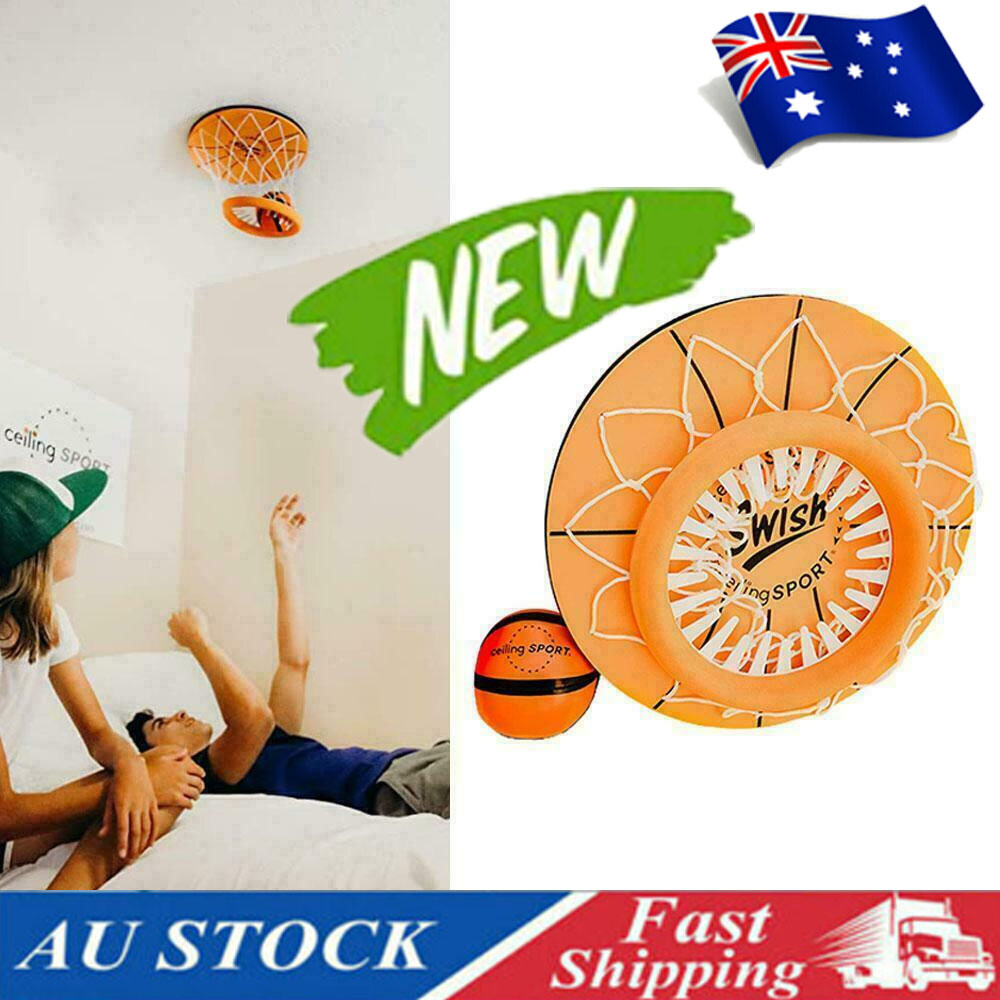 Home Ceiling Basketball Hoop Indoor Mini Basketball Hoop Kids Adults ...