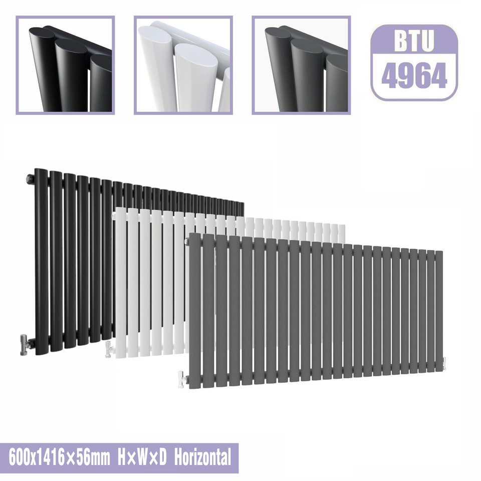 Modern Flat Panel & Oval Column Radiator Horizontal Vertical Central ...