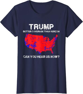 Trump Better Coverage Than Verizon Political Gift Ladies' Crewneck T ...