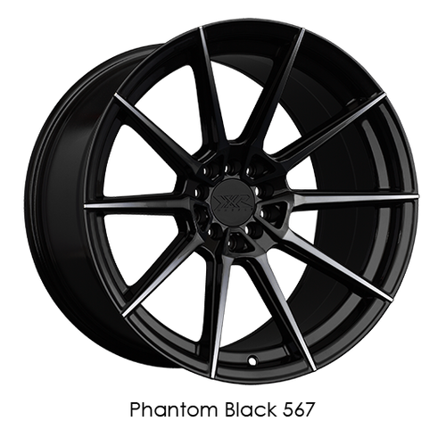 XXR Wheels Rim 567 18x8.5 5x100/5x114.3 ET20 73.1CB Phantom Black ...