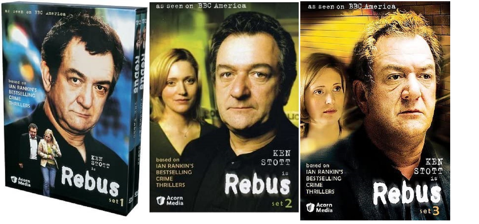PLAYED ONCE: Ian Rankin Rebus With Ken Stott Complete Run Set 1 2 3 10 ...