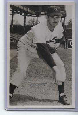 1953 St Louis Browns Team Issued Postcard Don Larsen Autographed ...