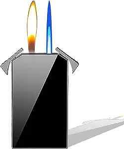 Cool Jet Torch Lighers Dual Flame Lighter, Pretty Aesthetic, Refillable ...