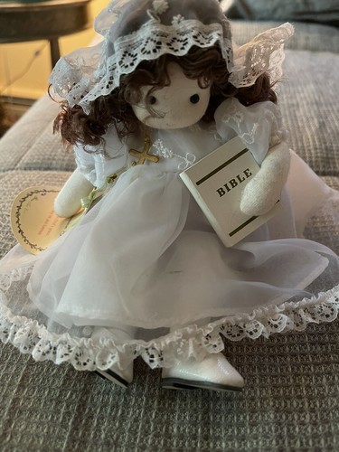 First Holy Communion Doll Music Box NWT Plays Amazing Grace | eBay