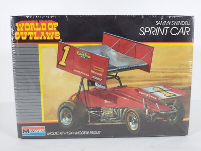 World of Outlaws Sammy Swindell Sprint Car Monogram Model Kit 2751 ...