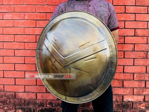 36"Spartan Shield 300 Movie King Leonidas Shield Knight Steel Round Shield Gift | eBay