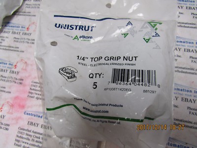 UNISTRUT RP1006T1420EG TOP GRIP NUT 1/4" QTY 5 | eBay