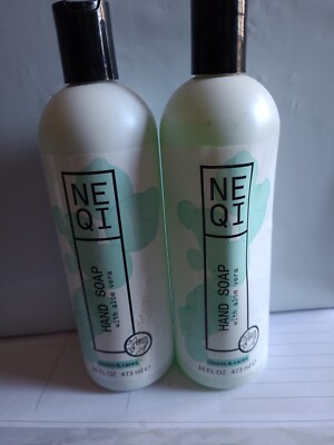 NEQI (2 PK) Liquid Hand Soap With Aloe Vera Vegan Paraben & Gluten Free ...