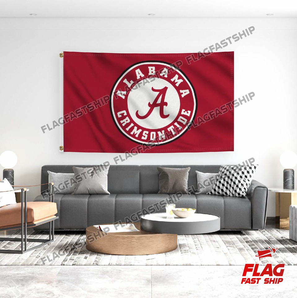 Alabama Football Crimson Tide 3x5 ft Flag Banner Fast FREE Shipping ...