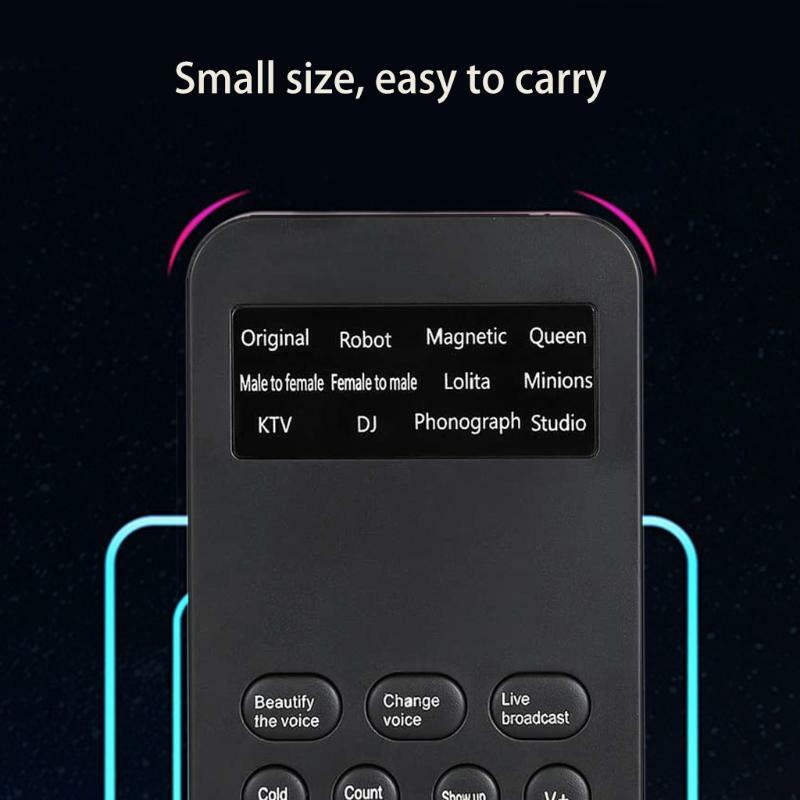 Voice Changer Microphone Handheld Modulator Device Scream Sound Effects ...