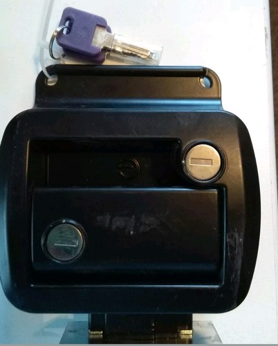 Black RV Entry Door Lock deadbolt Camper Travel Trailer | eBay