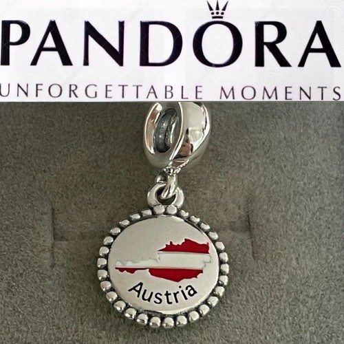 Rare Pandora Austria 🇦🇹 Country Austrian Dangle Map Flag Charm | eBay