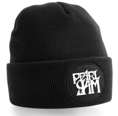 NEW *Pearl Jam* logo Black beanie merch hat Grunge merch | eBay UK