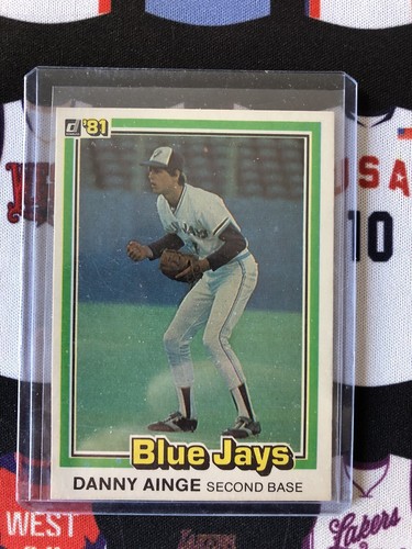 1981 Donruss #569 Danny Ainge ROOKIE CARD RC Toronto Blue Jays NBA ...