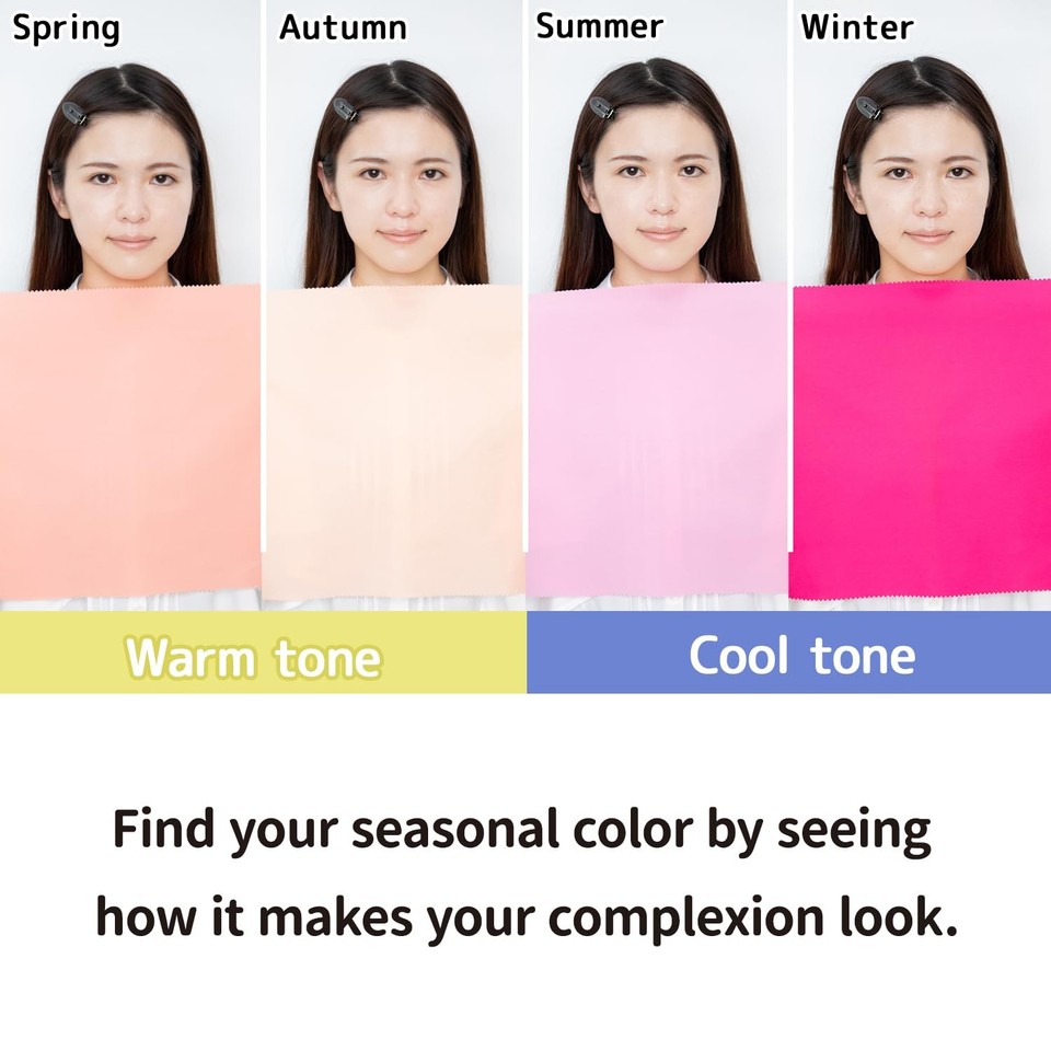 CLASSE Seasonal Color Analysis Draping Kit, 30 PCS with case, Bigger ...