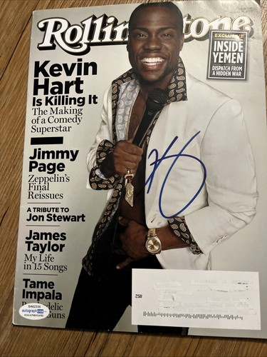 Kevin Hart Signed Rolling Stone Magazine Autograph Comedy Legend ACOA ...