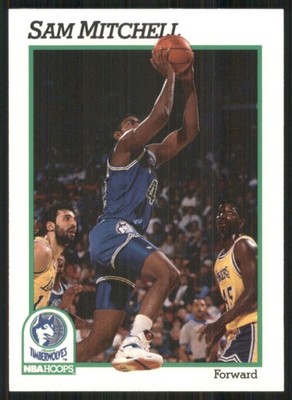 1991-92 Hoops #127 Sam Mitchell Minnesota Timberwolves 36821 | eBay
