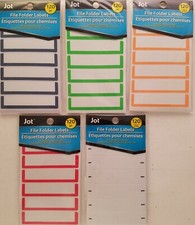 JOT File Folder Labels Color Coded Self Adhesive Assorted 120 Ct for ...