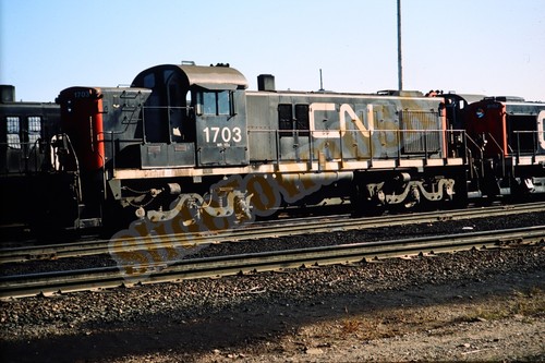 Vtg 1976 Train Slide 1703 CN Canadian National Engine X3J090 | eBay