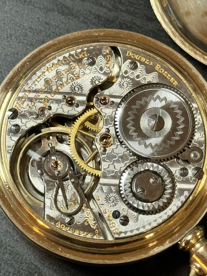 1912 Hamilton Grade 992 Model 1 21J 16s Pocket Watch Stunning Snowflake ...